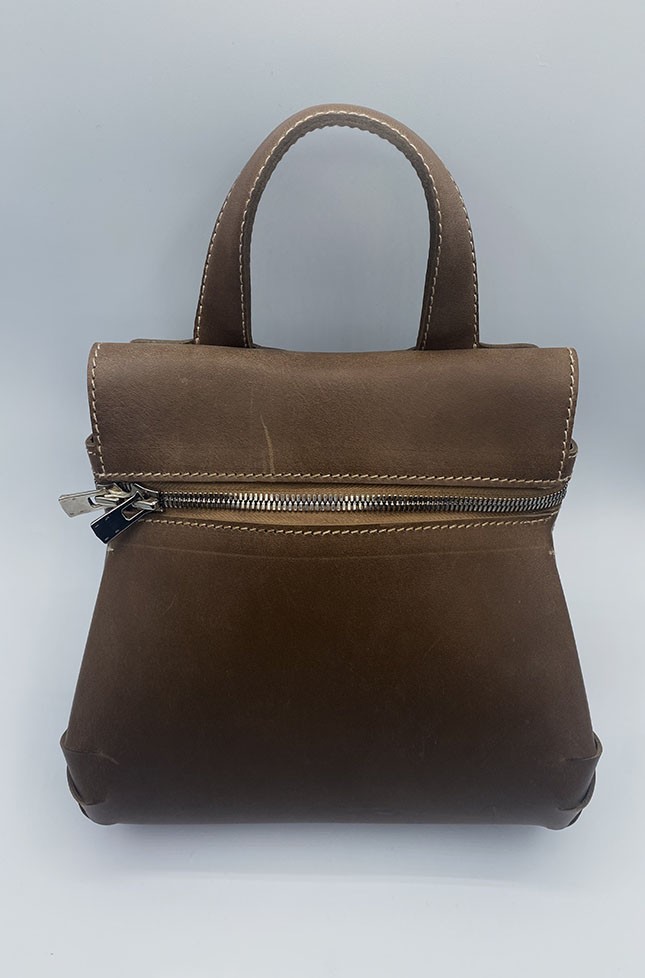 GUIDI - Sac en cuir châtain